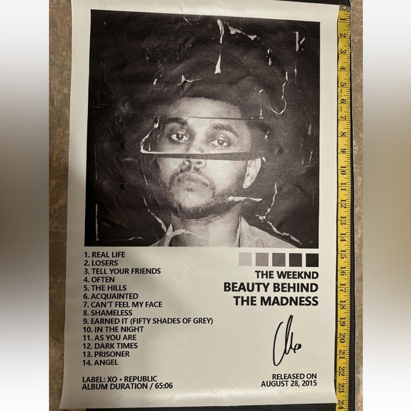 Art | 24 Inch The Weeknd Album Cover Canvas Poster Print Wall Art ...